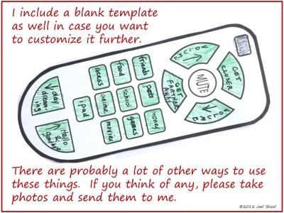 Remote Control Channel Changers – DIY Social Communication Prompts for ...