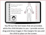 Telehealth on-screen CBT worksheets with textboxes and moveable images ...