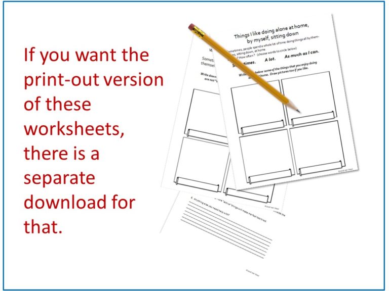 8 Worksheets about isolation – telehealth version with moveable images ...