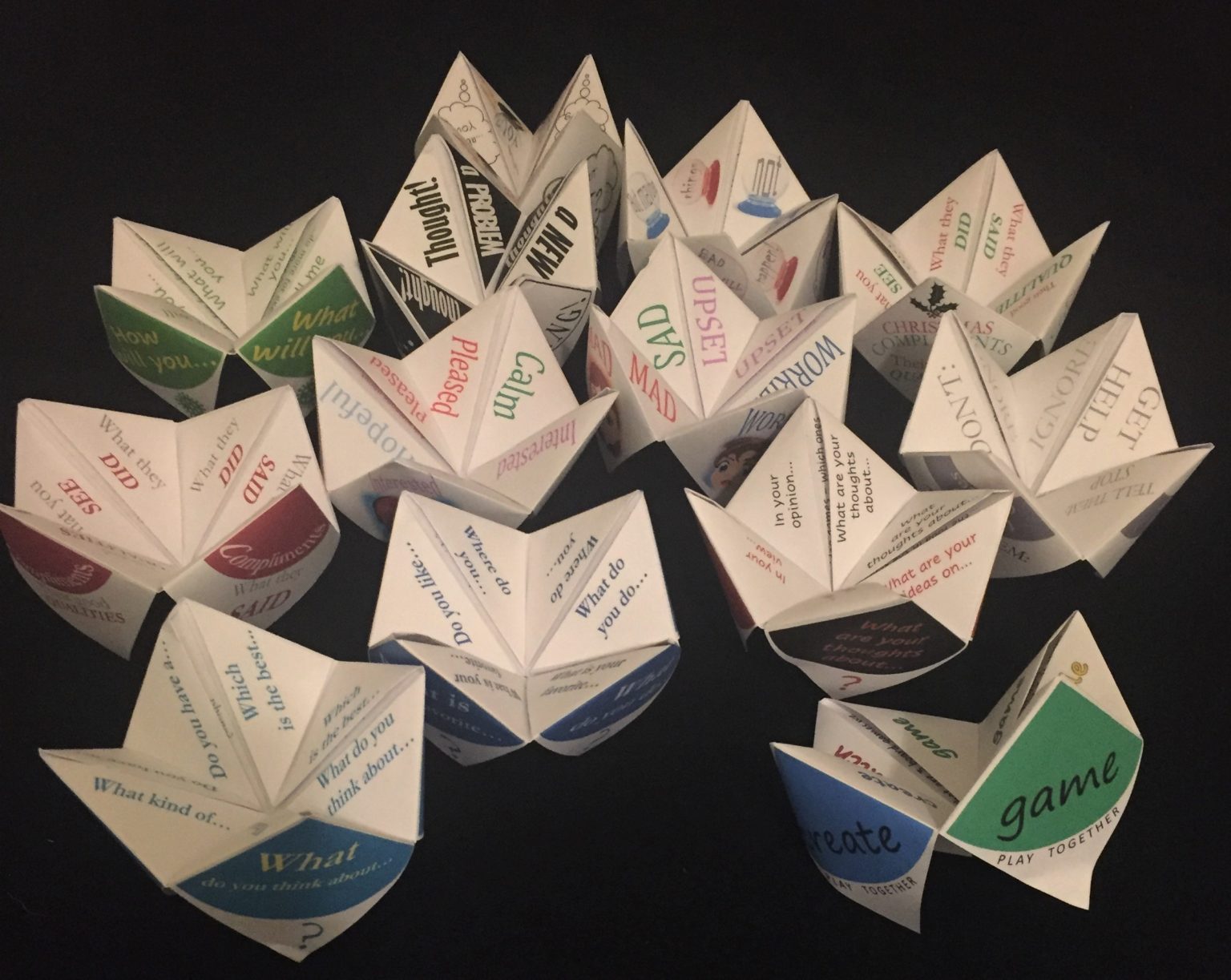 Paper Fortune Tellers – social skills games for children with ASD’s ...