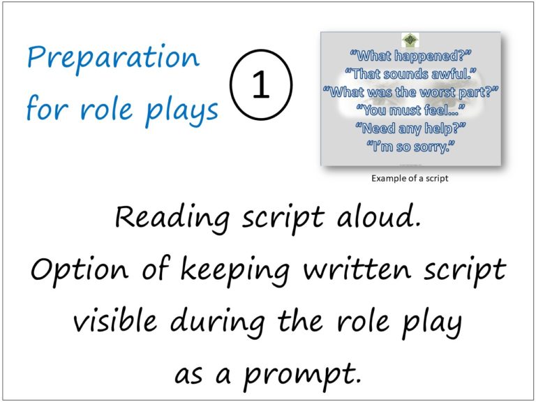 Role play practice in social skills work for children with ASD. How to ...
